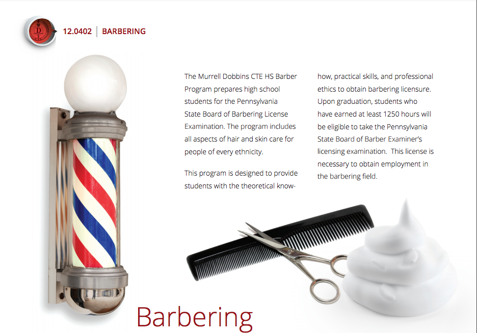 Barbering - The Murrell Dobbins Career and Technical Education High School